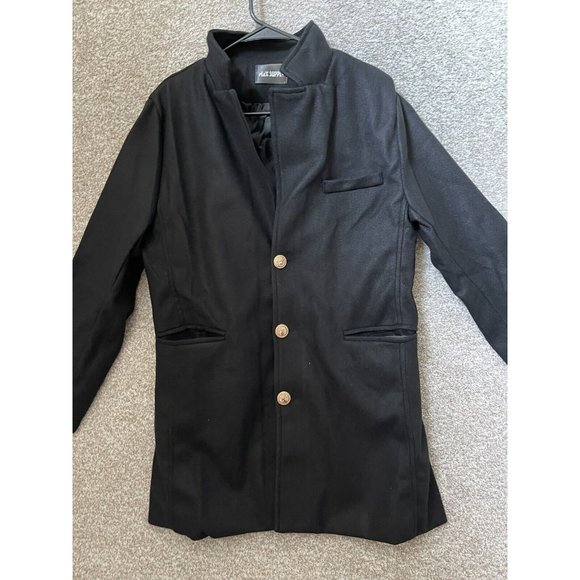 Flex Supply | Jackets & Coats | Flex Supply Mens 3button Black Collared ...